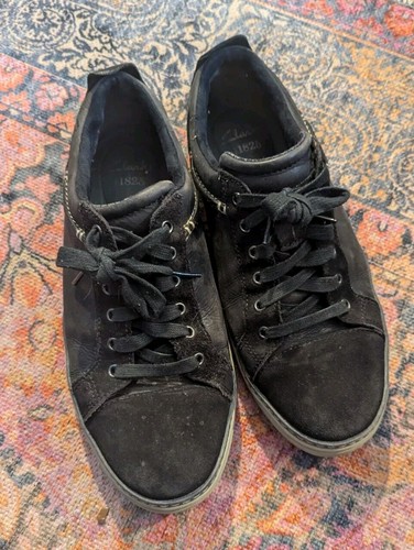 Clarks 1825 Low Top Sneakers Mens Black Size 10M Suede Leather Upper ...