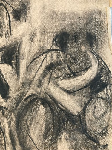 Beautiful Drawing Charcoal Motorcycle Course Futurism Futuristic Paper ...