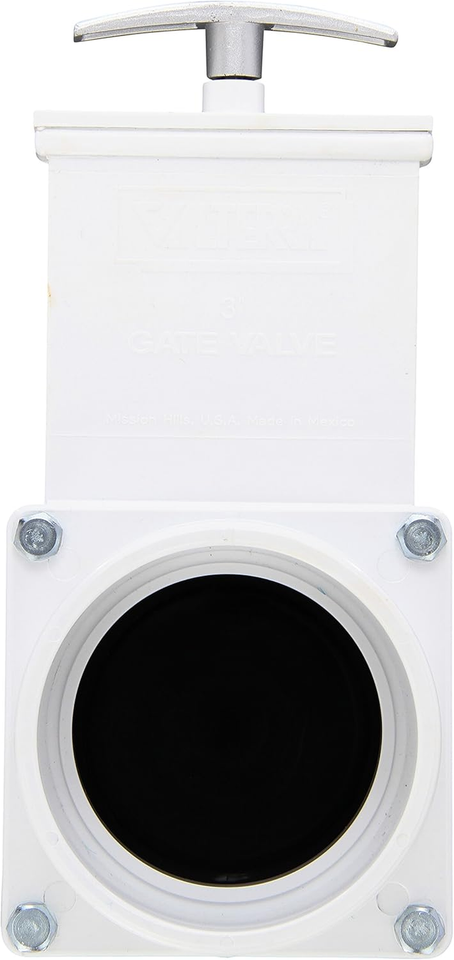 6301M 3" PVC Gate Valve with Metal Handle, Black | eBay