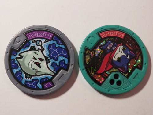 Two Yo-Kai Watch Medals; Slush & Hovernyan | eBay