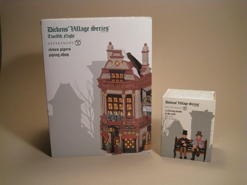Dept 56 Dickens Village - Twelfth Night Eleven Pipers Piping Shop ...
