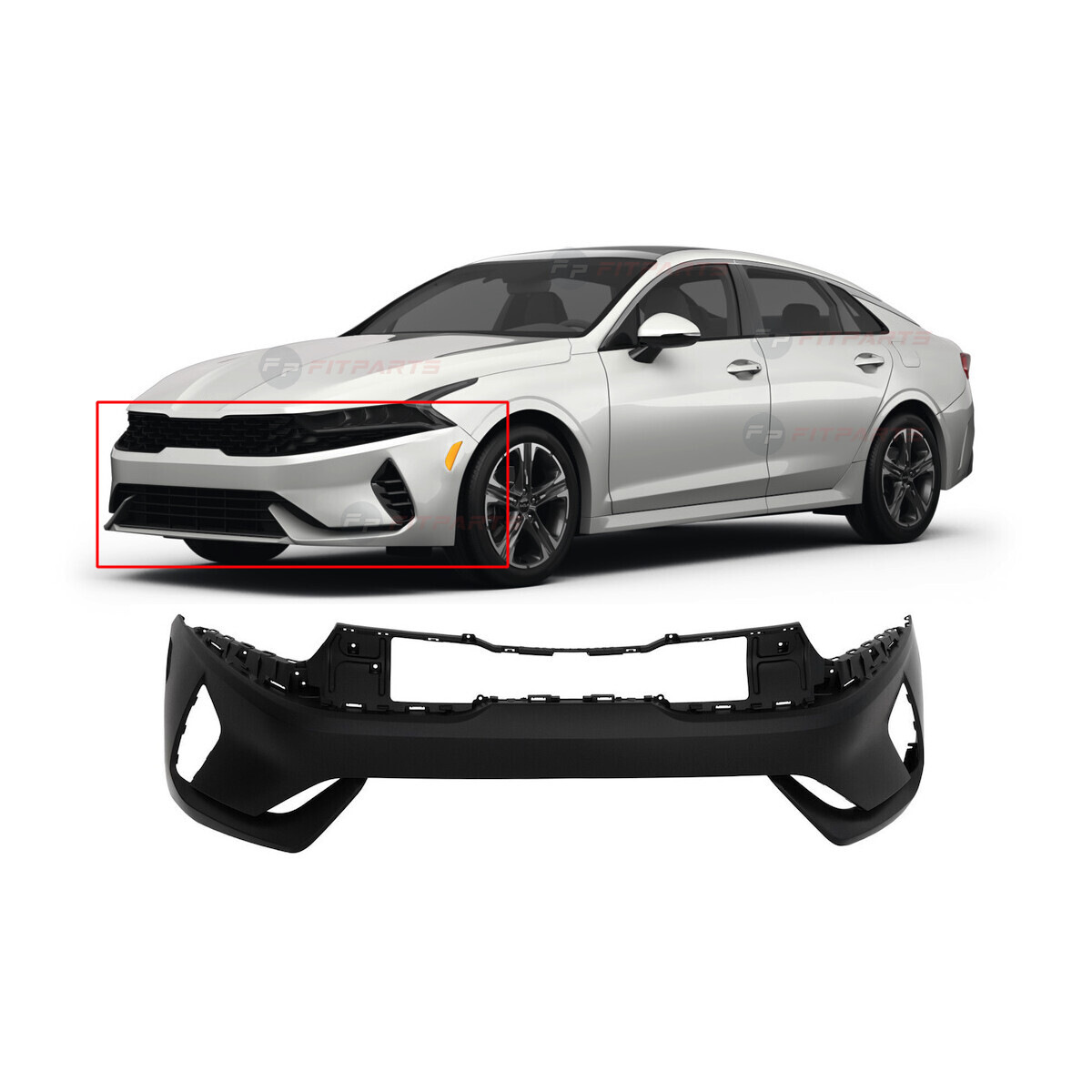 Front Bumper Cover Fascia For Kia K5 2021-2023 Primed 86510L3000 ...