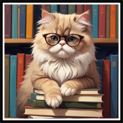 30 Custom Book Smart Persian Cat Personalized Address Labels | eBay