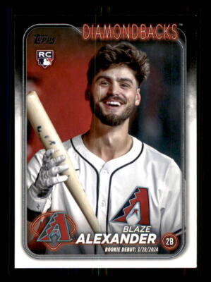 2024 Baseball 2024 Topps Update Blaze Alexander Arizona Diamondbacks # ...