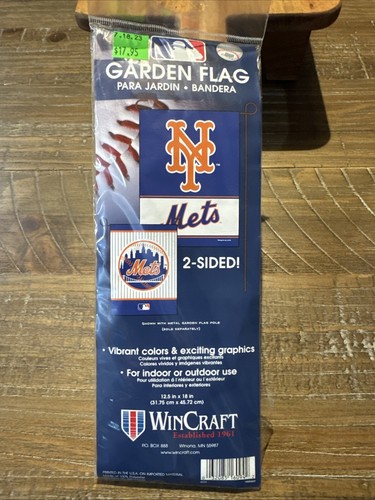 WinCraft MLB New York Mets Flag 12" x 18" Garden Style Double Sided ...