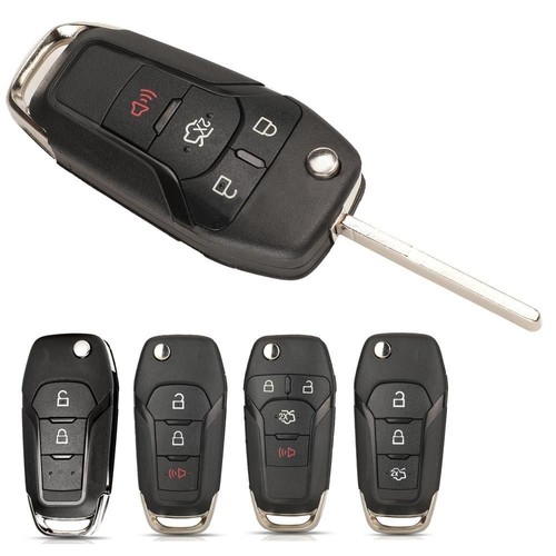 Flip Folding Remote Car Key Shell for Ford Focus Mk2 Mk7 f-150 Explorer ...