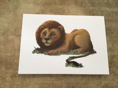 Lion blank greeting card | eBay UK