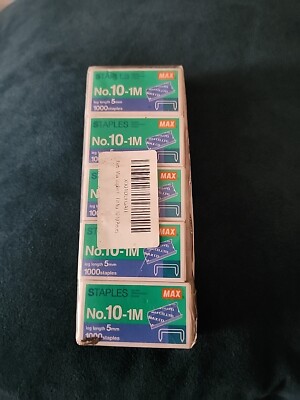 10 - MAX Staples NO.10-1M (1000 staples in one box) (8.4 × 5mm) | eBay