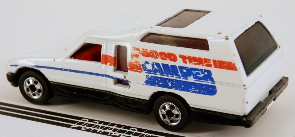 Hot Wheels Minitrek "Good Time Camper" RV White w/Black Base Malaysia 1 ...