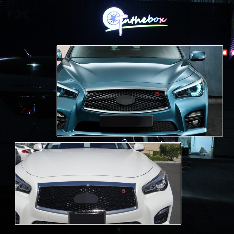 Infiniti Q50 Q60 Q70 Sport Red S Front Grill Badge Car Sticker w/Mount ...