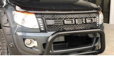 Ford Ranger Raptor Grill Suit XL XLT XLS Wildtrak PX1 2011 - 2015 Black ...