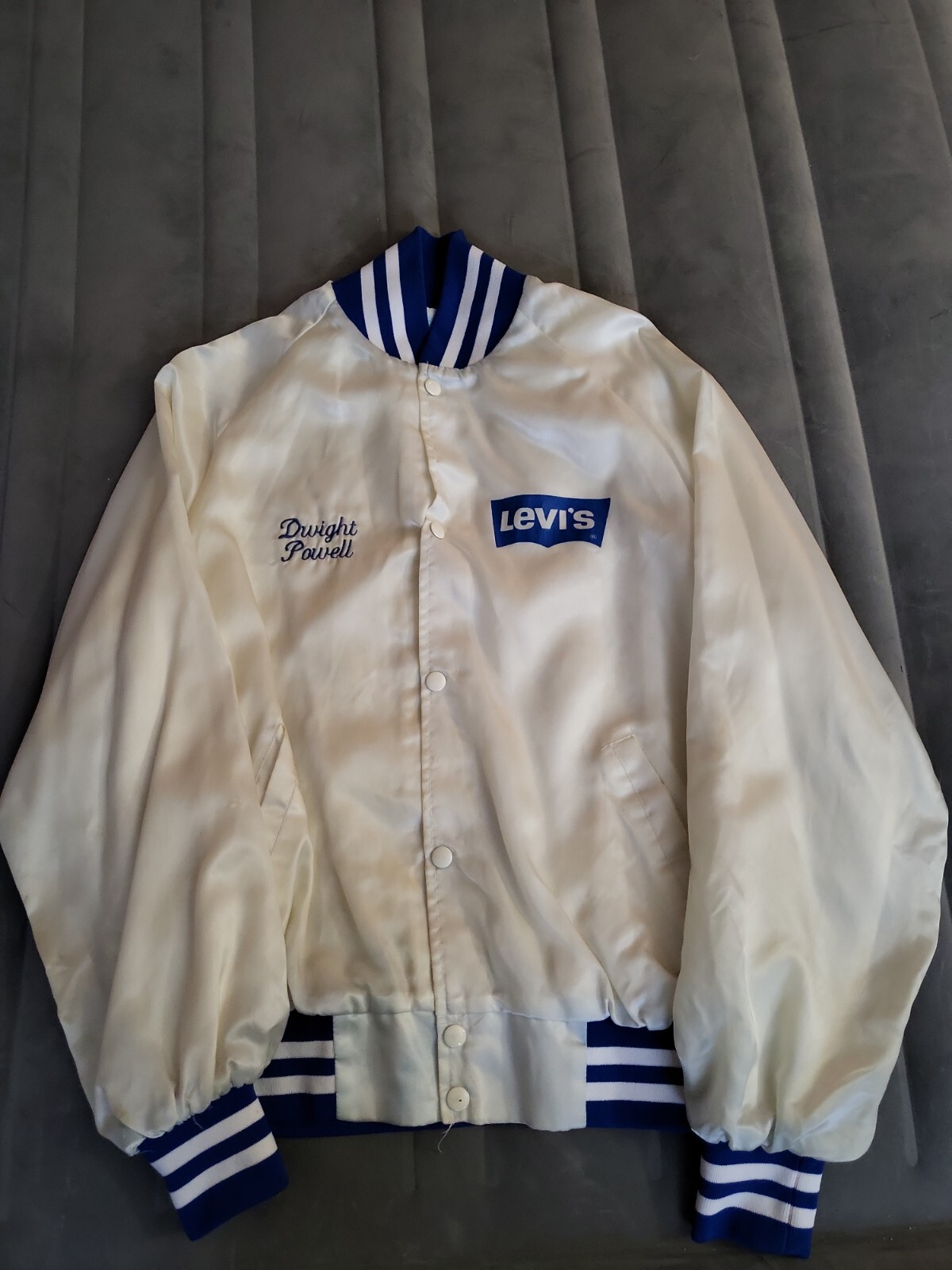 Vintage Levis Satin Bomber Jacket Men's Large - Gem