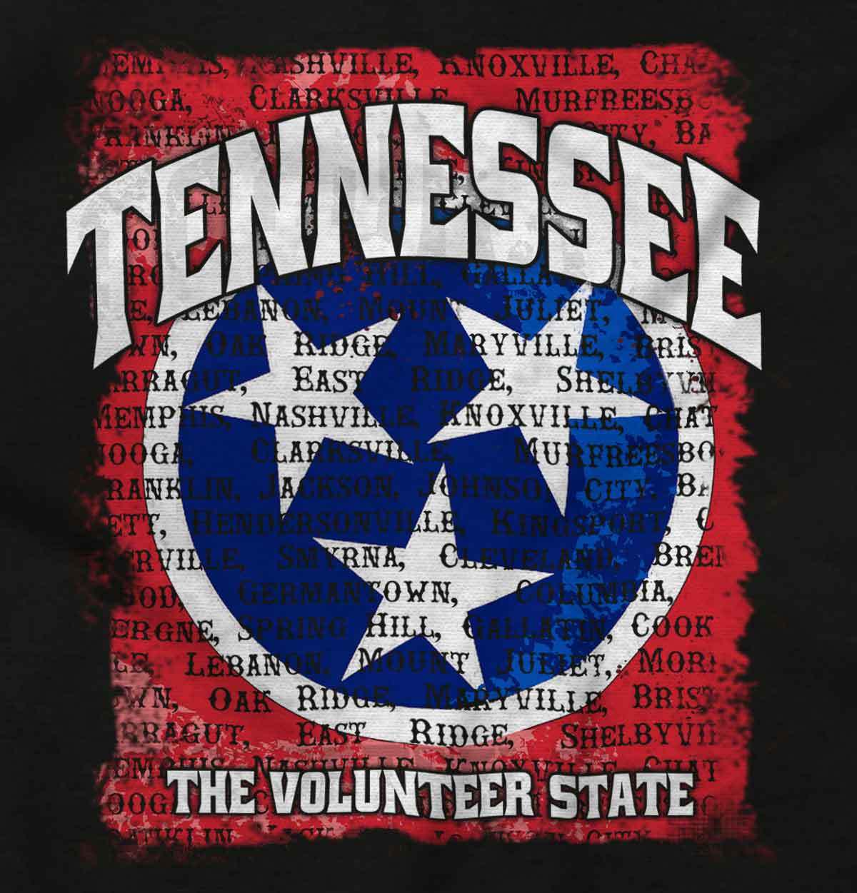 Tennessee Volunteer State Flag Vintage Gift Womens or Mens Crewneck ...