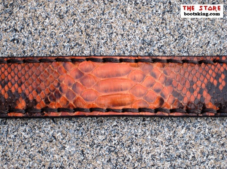 SENDRA BOOTS Gürtel Schlangenleder Python Belt Ledergürtel Handarbeit Spanien | eBay.de