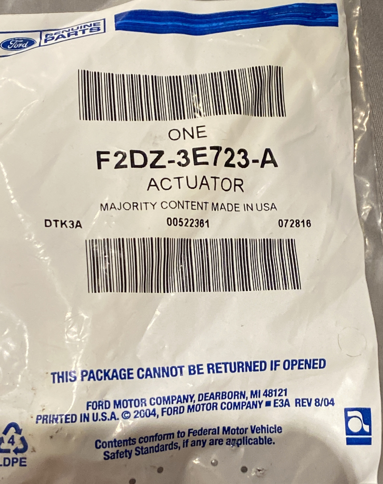 OEM Ford F150 Mustang Lincoln Mercury Steering Column Lock Actuator ...