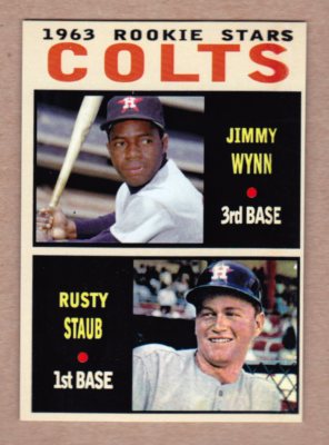 Jimmy Wynn & Rusty Staub '63 Houston Colt 45s rookie stars #15 / NM+ ...