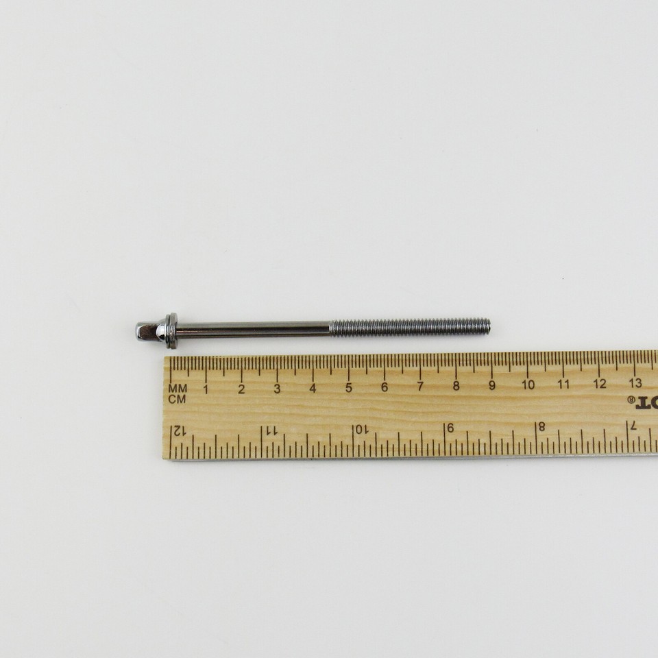 16 Drum Tension Rods 90mm (3 1/2") with Washers Chrome Finish (16PCS ...