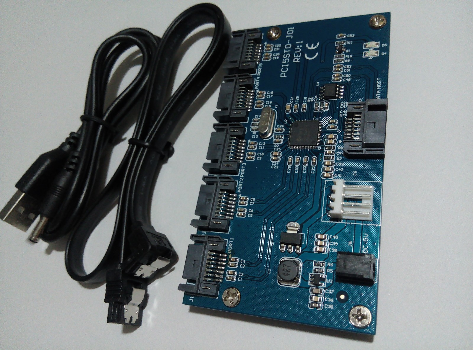 Adapter SATA 2.0 Multiplier Riser Card&Pcie Port Multiplier&Hard disk ...