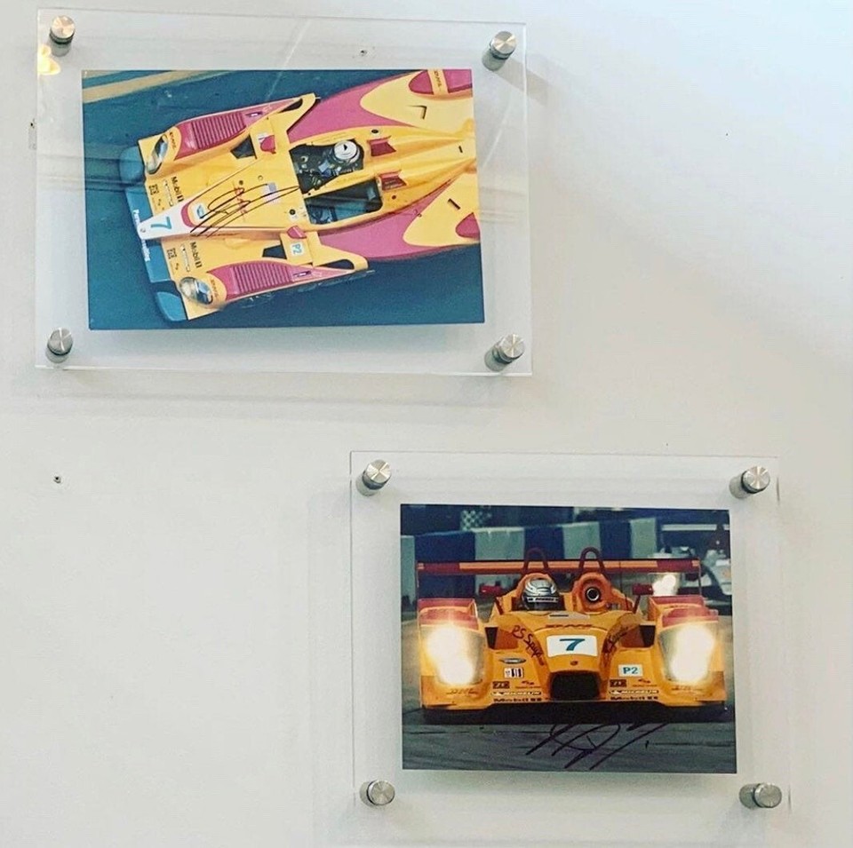 Double Panel Floating Acrylic Frame - Square Corners - Custom Size ...