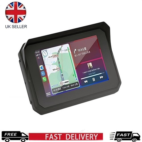 5" GPS Navigation Sat Nav,Motorcycle carplay Dual Bluetooth capability ...