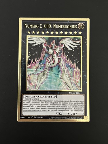 Yu-Gi-Oh! Rara Oro Premium Eldorado ITA 1ed Mged-it031 Numero C1000 ...