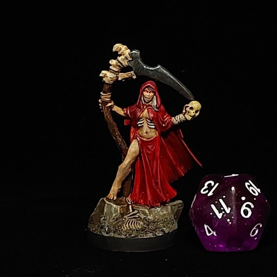Female Necromancer Miniature Wizard Painted DND Mini Dungeons and ...