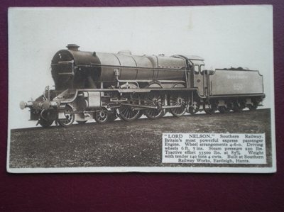 POSTCARD SR LOCO NO 850 'LORD NELSON' | eBay