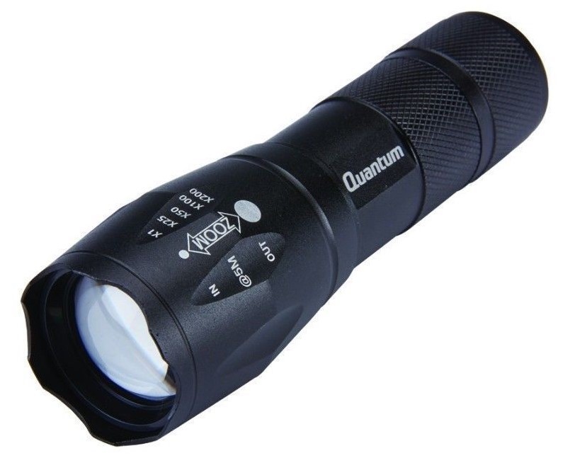 Quantum Focusing Tactical Flashlight QFL-588 3 modes 588 lumens 538ft ...