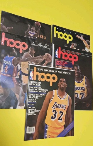 Magic Johnson NBA Hoop Magazines Lot of 5 | eBay