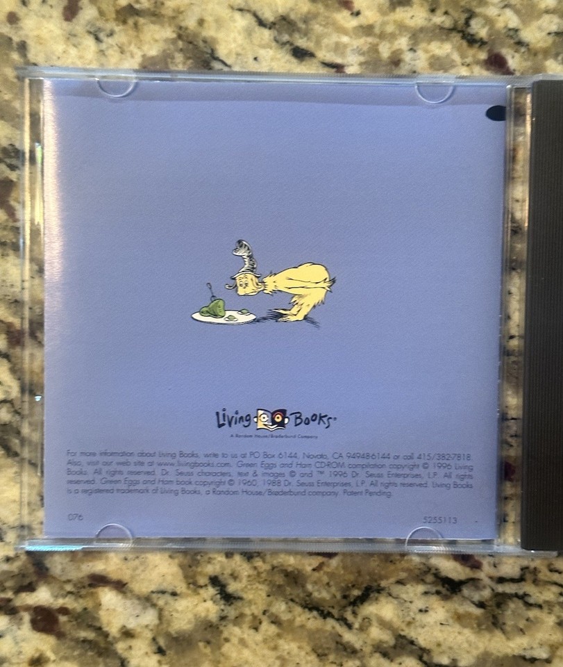 Living Books Dr Seuss Green Eggs And Ham PC CD Rom 1996 | eBay