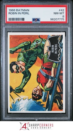 1966 TOPPS BATMAN #42 ROBIN IN PERIL PSA 8 | eBay
