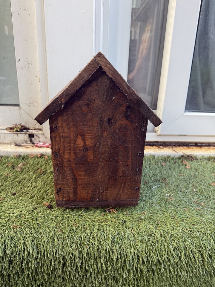 Handmade Brid House With Walnut Finish | eBay UK