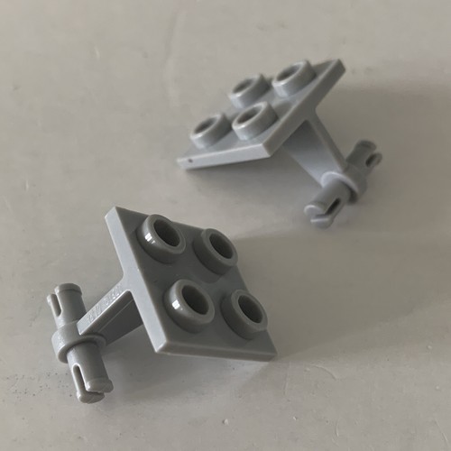 Lego Part 4870 (2) Plate, Modified 2 x 2 Thin with Dual Wheels Holder ...