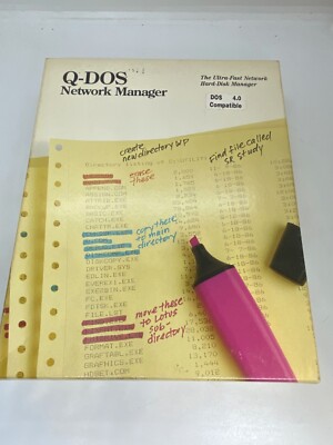 Q-DOS Ultra Fast Network Hard disk Manager Gazelle Systems Paperback | eBay