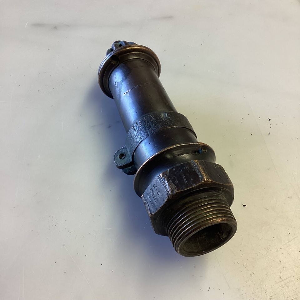 Vintage Morrison 1 1/4”brass steam pressure relief valve , steam ...