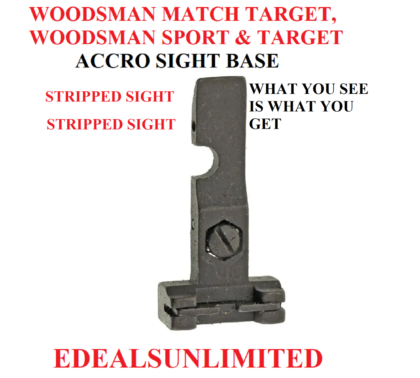 COLT SIGHT REAR ASSEMBLY ACCRO WOODSMAN MATCH TARGET WOODSMAN SPORT ...