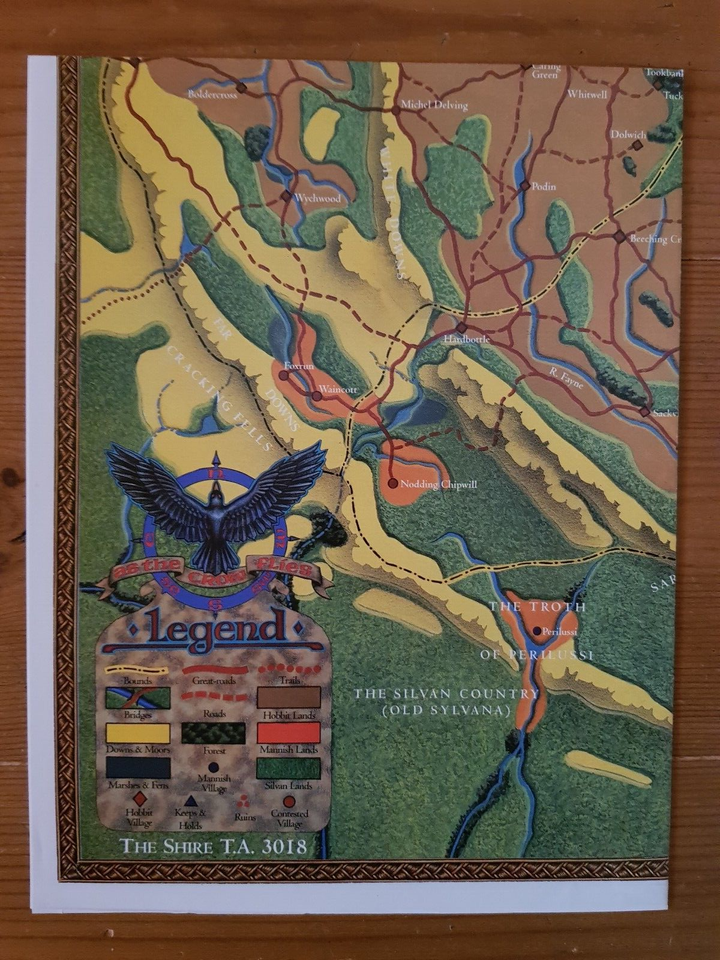 I.C.E. - #2017 - MERP - The Shire - First Edition - COMPLETE WITH MAP ...