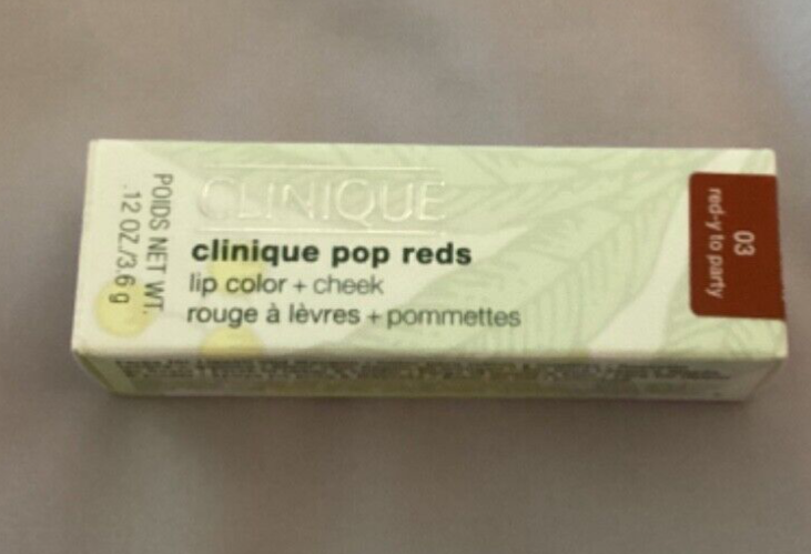 Clinique Pop Red Lip Color + Cheek - 03 RED-Y TO PARTY - .12oz./3.6g ...
