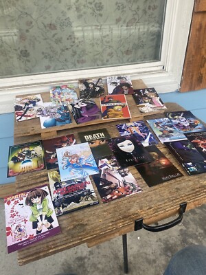 Huge Lot Of 22 MANGA Funimation Advertisement Cards-5 X 7- Adult Owned ...