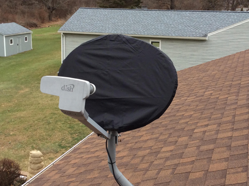 satellite dish cover - fits Dish network or Direct TV - by dish hoodie ...