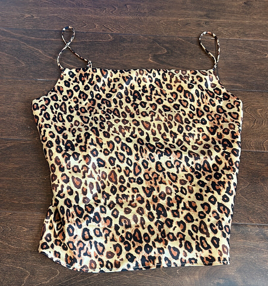 Zara Womens Animal Print Tank top Blouse Strappy New sz XS ST2125 | eBay