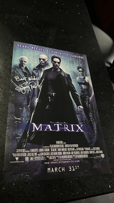 The Matrix Joe Pantoliano autographed signed 11x17 Poster | eBay