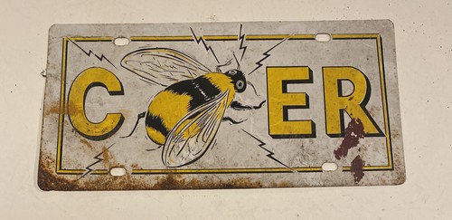 Vintage 1960s CB-ER Car Vanity License Plate Very Rare! | eBay