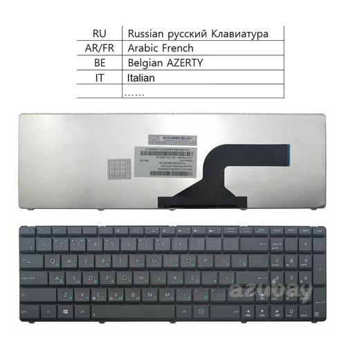 Laptop Keyboard For ASUS K72F K72J K72JU K73E K73S K73SD K73SJ K73SM ...