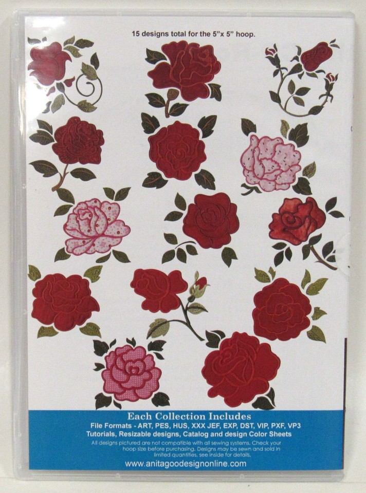New Anita Goodesign Diamond Club Bonus Collection CD Rohans Roses 15 Designs | eBay