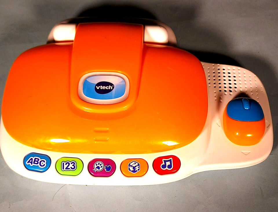 V Tech Laptop Computer Toy Tote and Go Laptop Educational Fun ABC's 123 ...