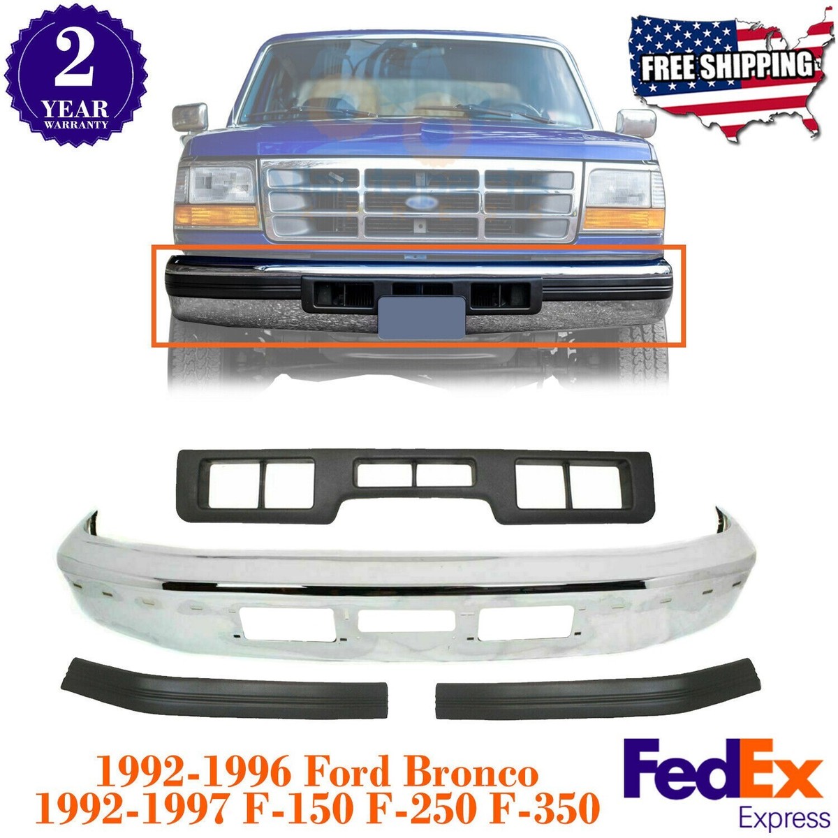 1994 Ford Bronco Bumpers