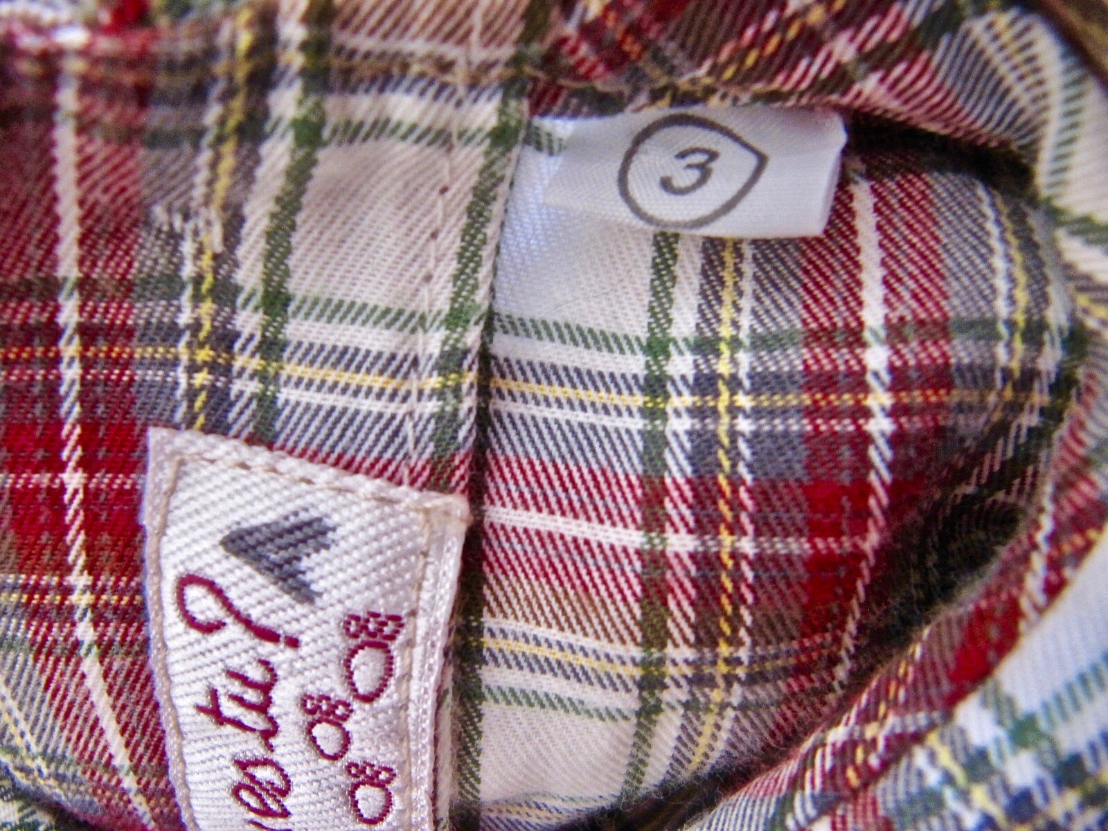 New Plaid Smocked Dress French Brand LOUP Y ES-TU Size 3 years Hidden ...