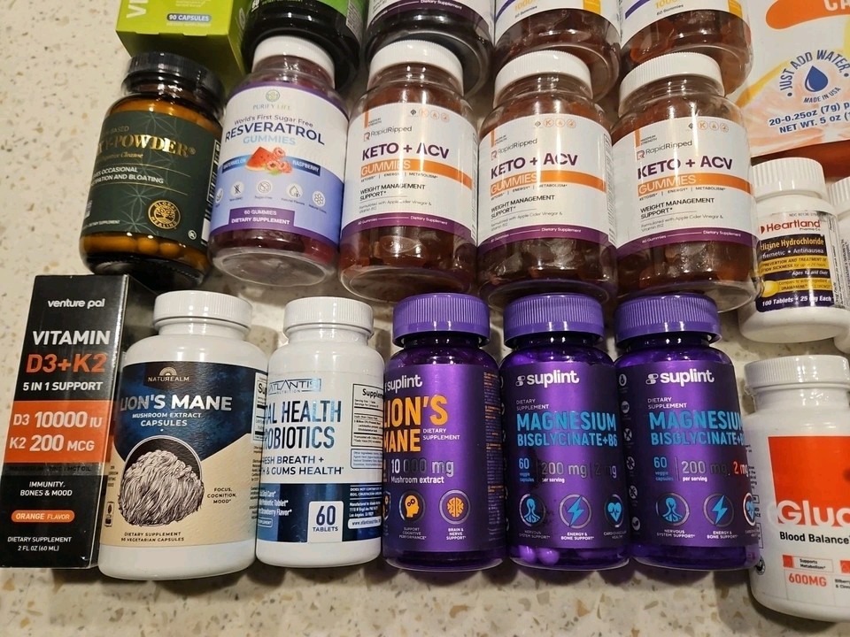 Huge Wholesale Lot Of 30 Assorted Vitamins & Supplements NEW & Sealed ...