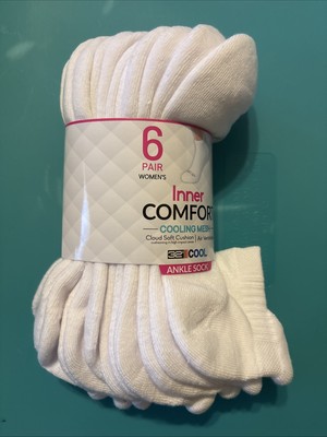 6 Pair Women’s Inner Comfort Cooling Mesh Ankle Socks | eBay